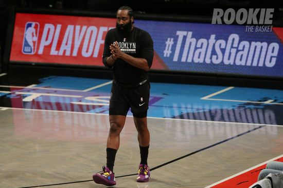 [NBA PO] '2연승' 브루클린, 3차전에도 하든은 결장