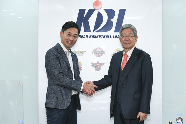 KBL, 협력 강화 위해 일본 B.리그와 새로운 MOU 체결