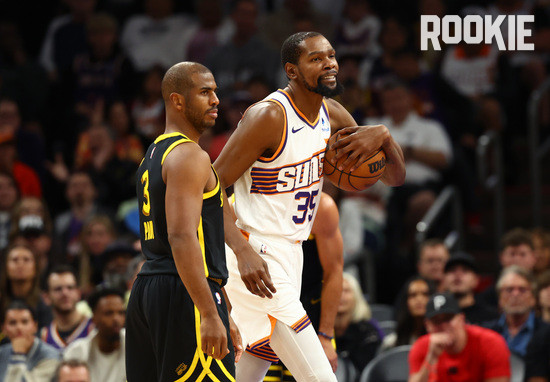 '듀란트 32점 + CP3 퇴장' 피닉스, 탐슨 분전한 GSW 격파하고 5연승 질주