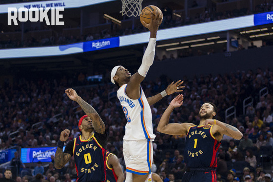 충격의 4Q 5분 무득점→커리 빠진 GSW 3연패 추락... '슈퍼 샤이' 제어 실패