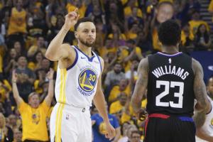 [NBA PO] ‘레이 알렌 넘었다!’ 스테픈 커리, PO 3점슛 성공 개수 역대 1위 등극