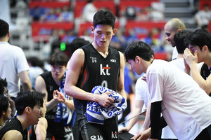 [KBL PO] '19득점 11리바운드' KT 하윤기 "몸 상태 문제 없다, 4강 플레이오프에서도 경기력 유지할 것"